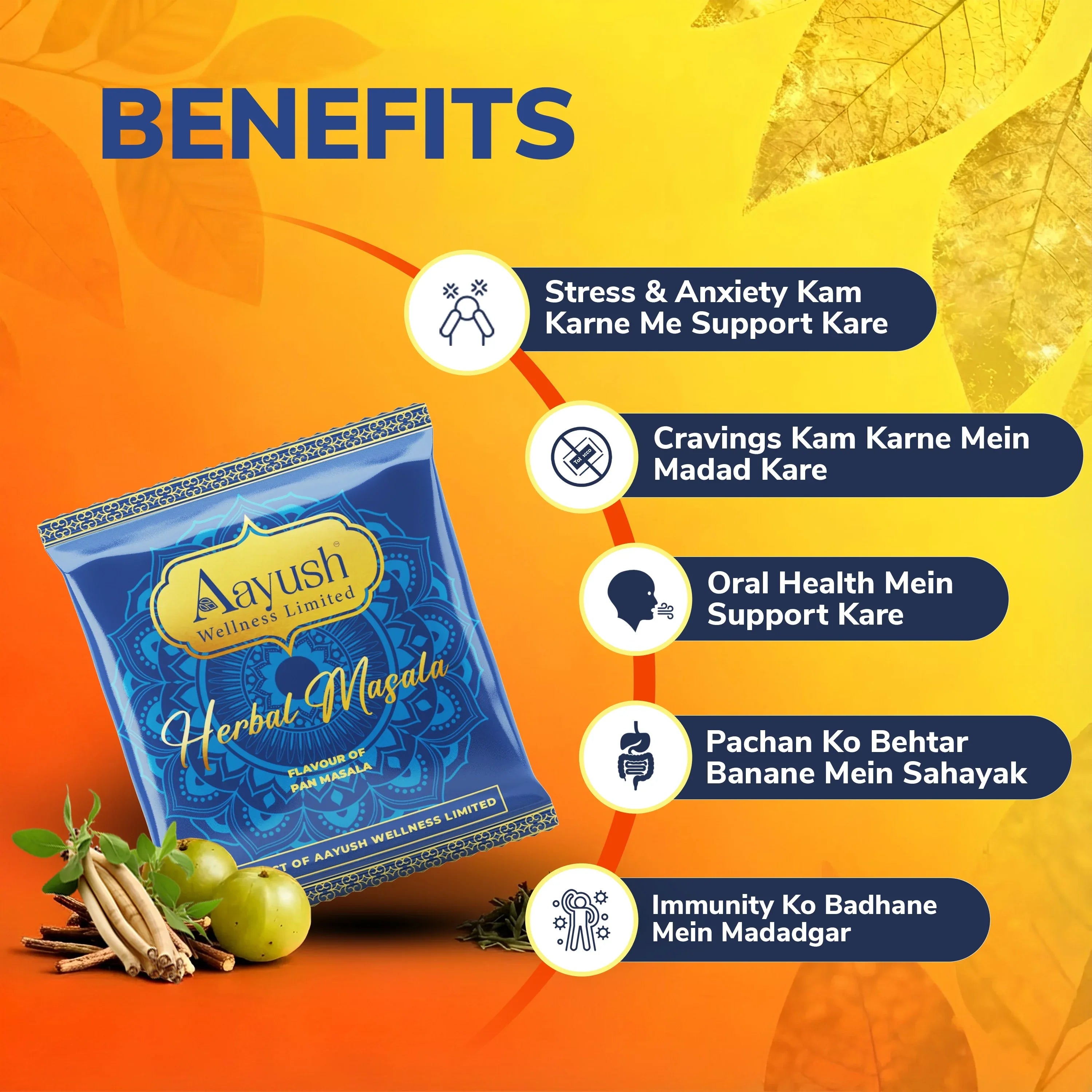 Buy Aayush Wellness Herbal Masala & Quit Tobacco Naturally